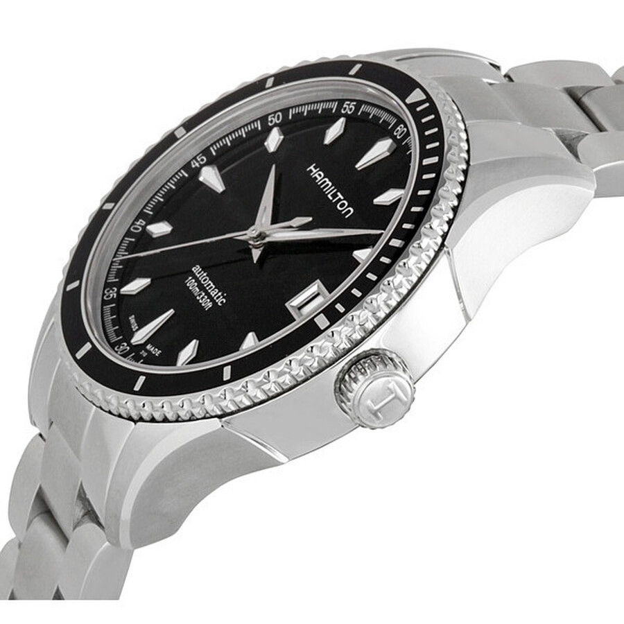 Hamilton Jazzmaster Seaview Black Dial Automatic Ladies Watch H37415131 ...