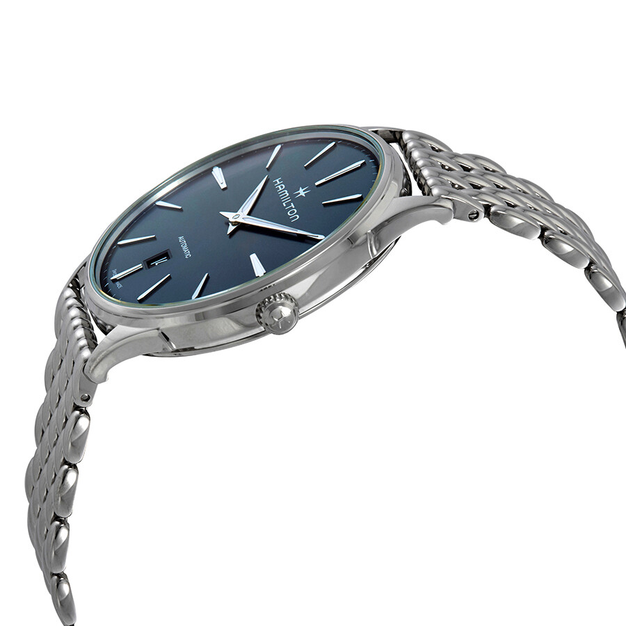 Hamilton Jazzmaster Thinline Automatic Blue Dial Men's Watch H38525141 ...