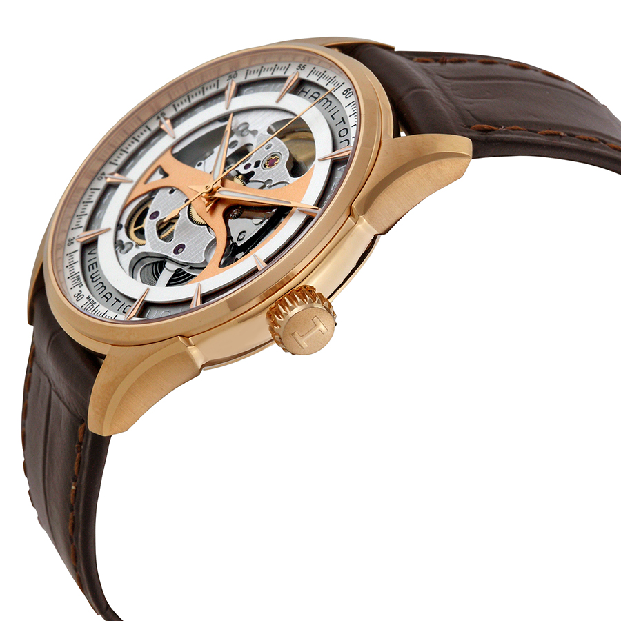 Hamilton Jazzmaster Viewmatic White Skeleton Dial Men's Watch H42545551 ...