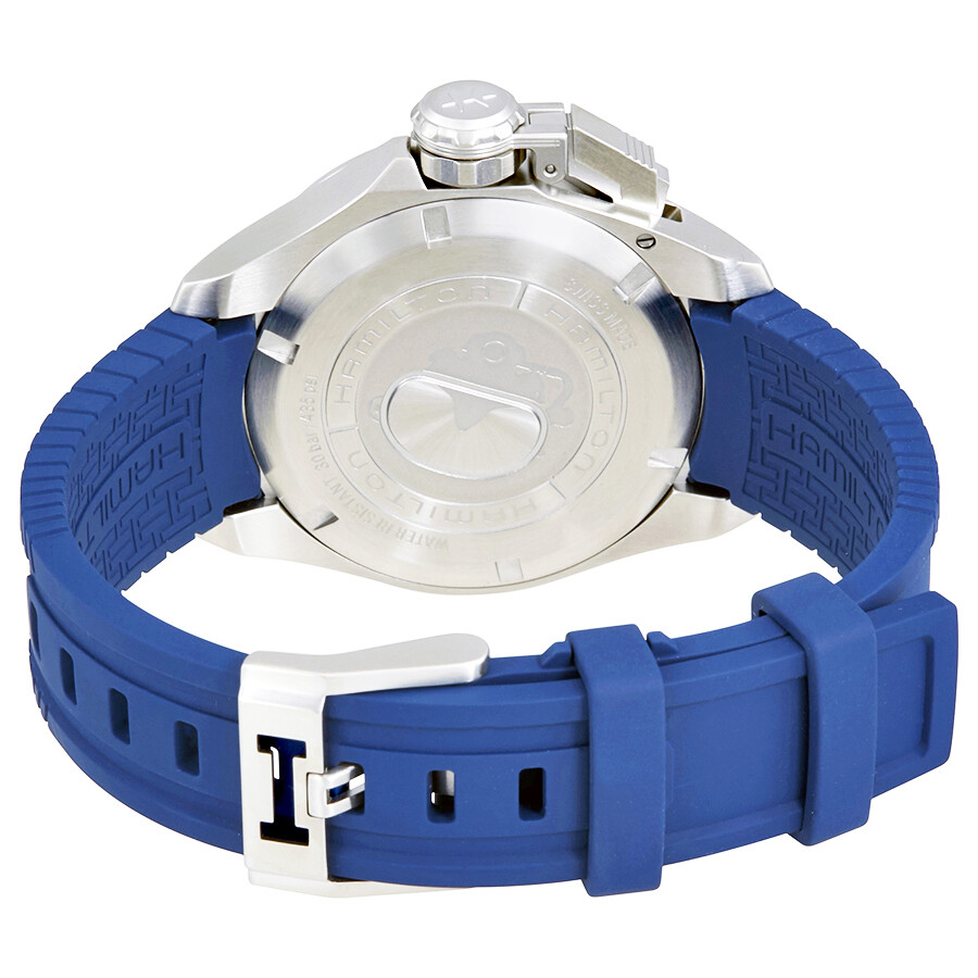 Hamilton Khaki Navy Frogman Automatic Blue Dial Men's Watch H77705345 ...