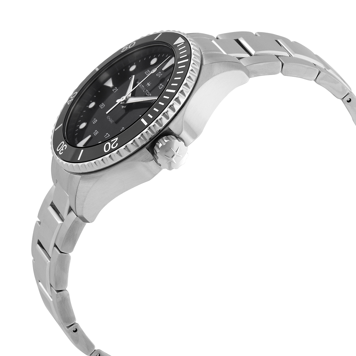 Hamilton Khaki Navy Scuba Quartz Black Dial Men's Watch H82201131 ...