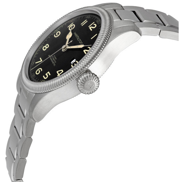 Hamilton Khaki Team Earth Automatic Black Dial Men's Watch H60455133 ...