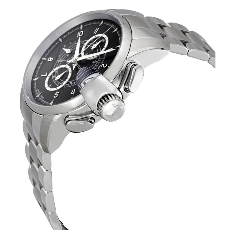 Hamilton Timeless Classic Railroad Black Dial Chronograph Automatic Men ...