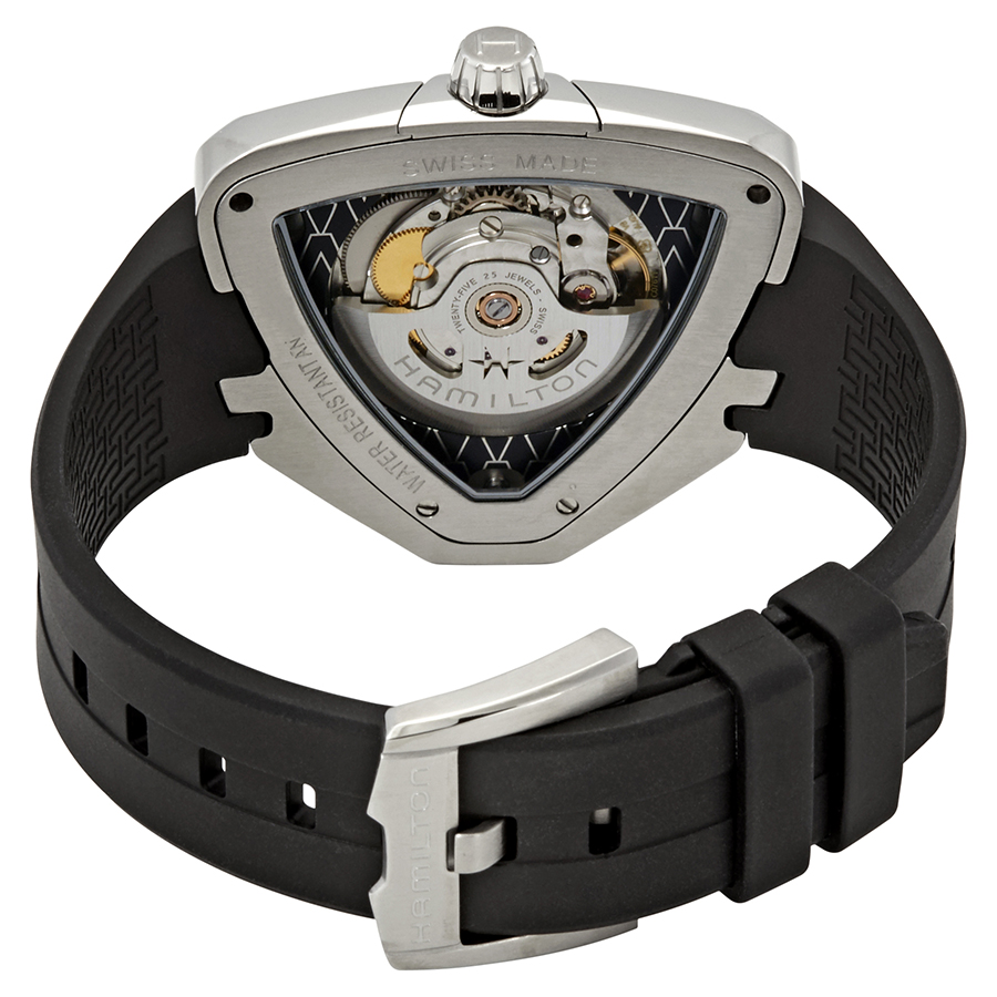 Hamilton Ventura Elvis80 Automatic Asymmetric Men's Watch H24555331 ...