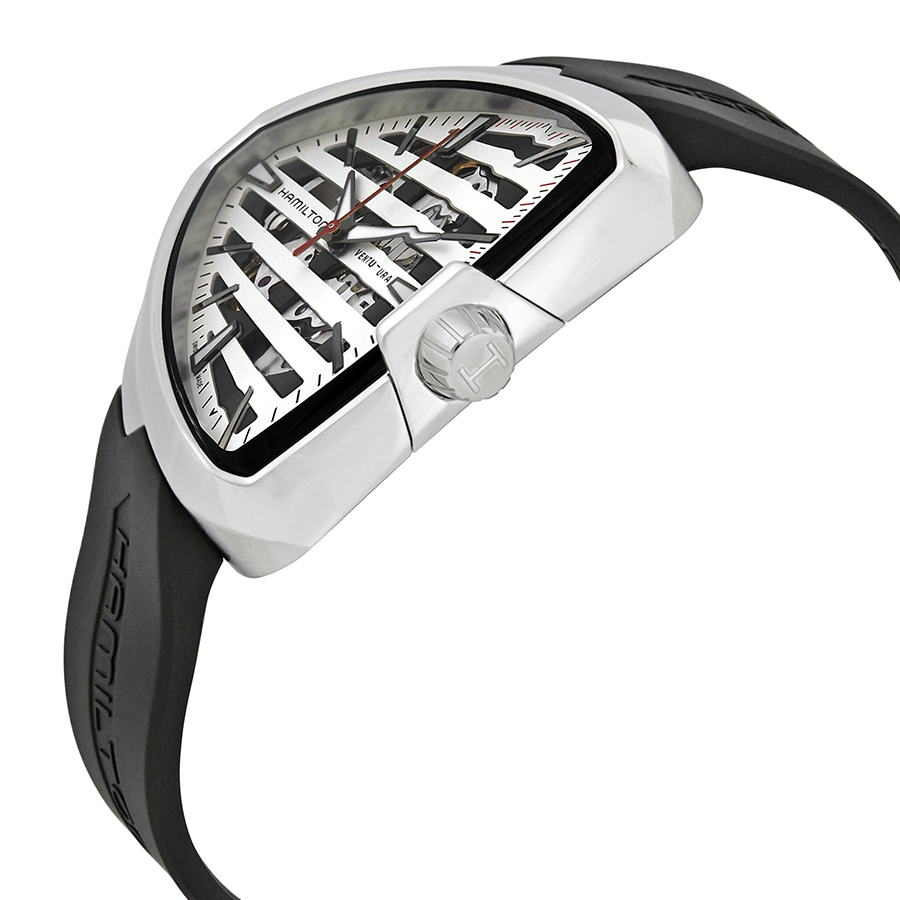 Hamilton Ventura Elvis80 Automatic Shield Shaped Men's Watch H24555381 ...