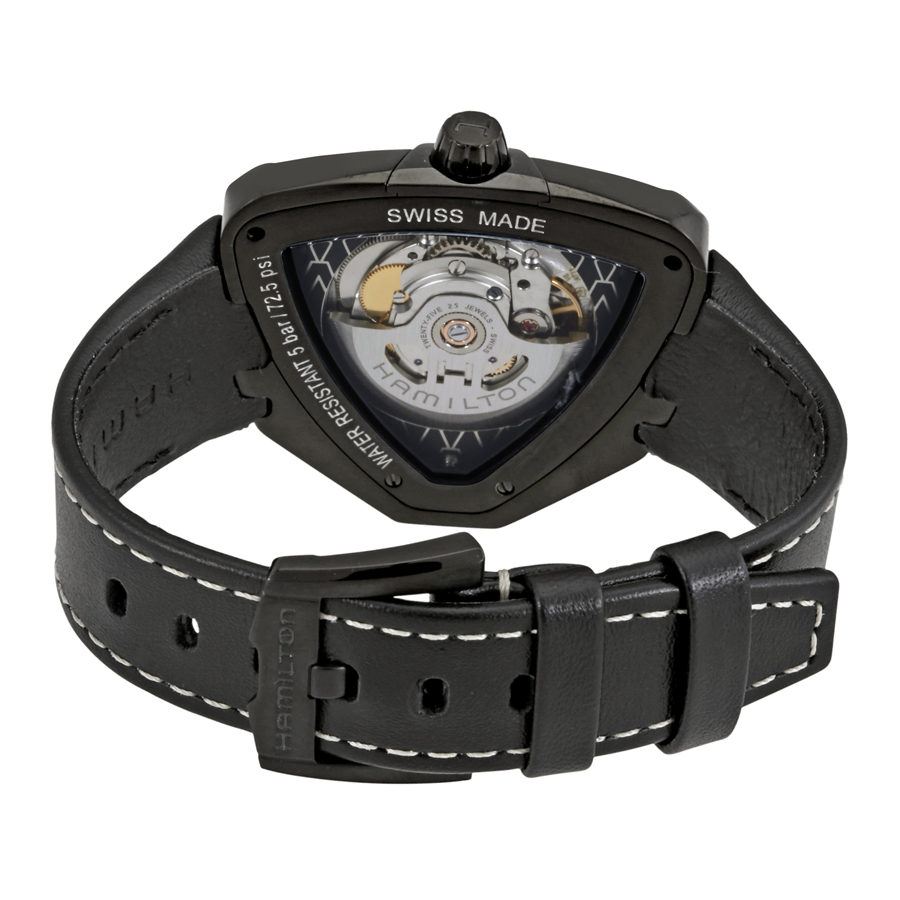 Hamilton Ventura Elvis80 Automatic Shield Shaped Men's Watch H24585731 ...