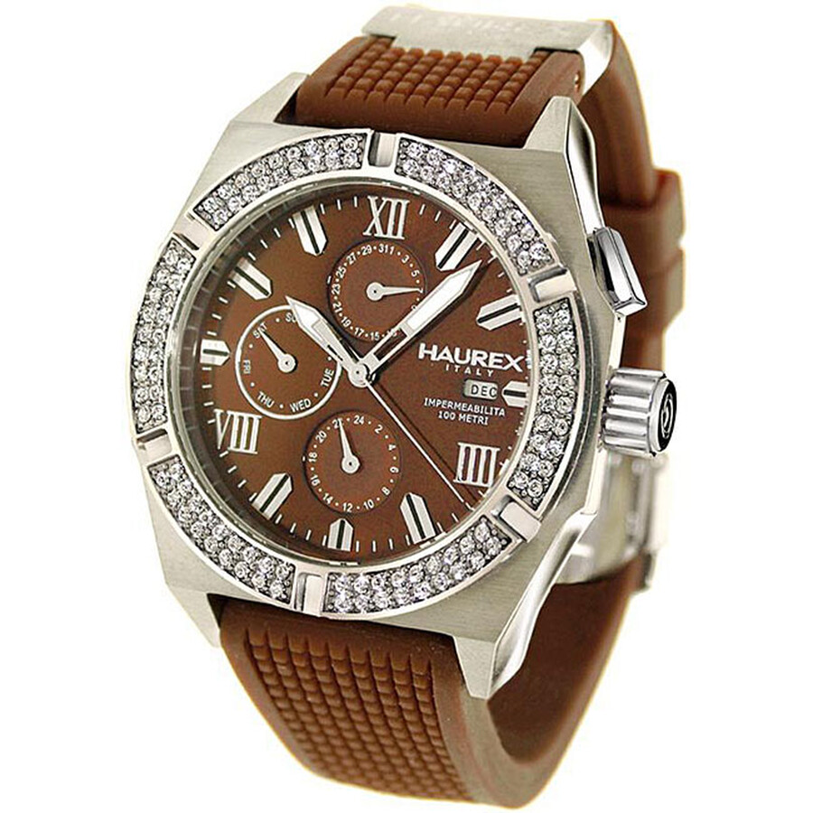 Haurex Italy Ladies Brown Challenger Multifunction Watch 1S305DMH ...