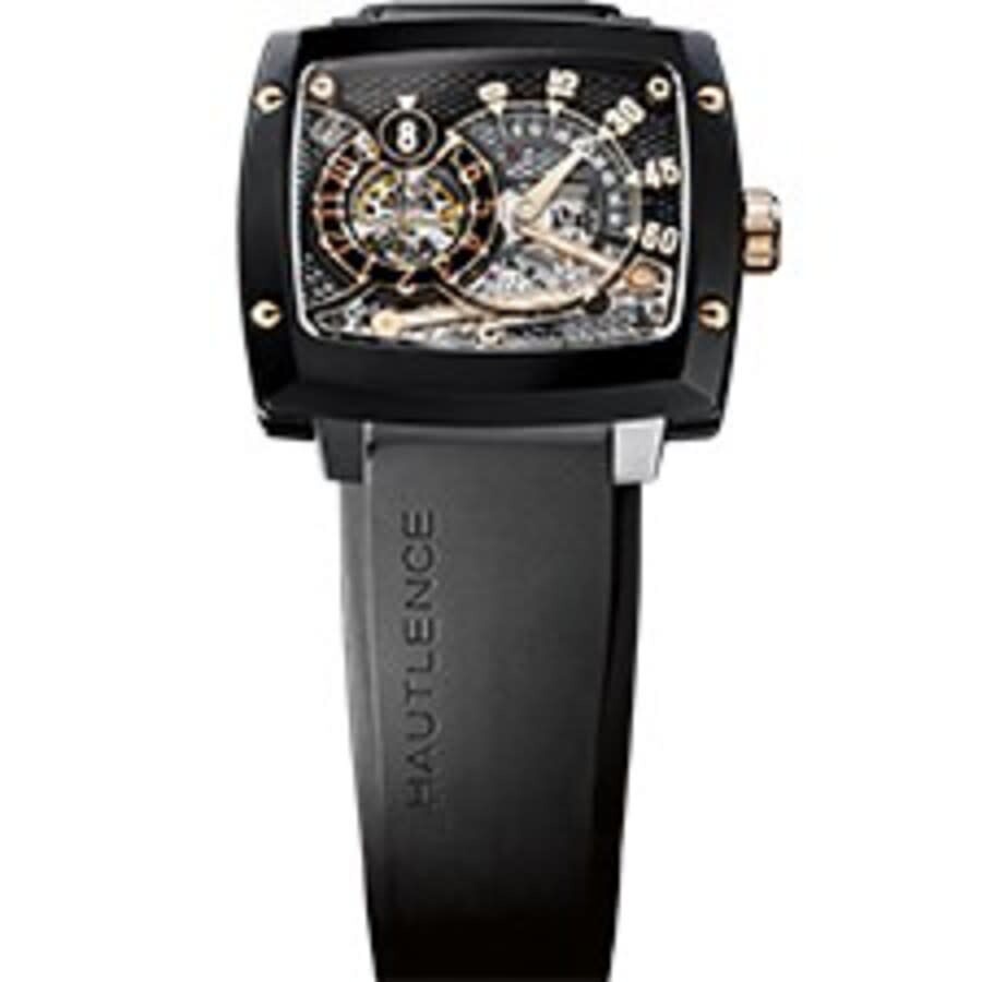 Hautlence Atelier Jump Hour Retrograde Hand Wind Black Dial Men's Watch ...
