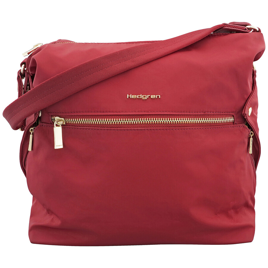 Hedgren Prisma Oblique Hobo Nylon Bag In Pomegranate HPRI05 358 ...