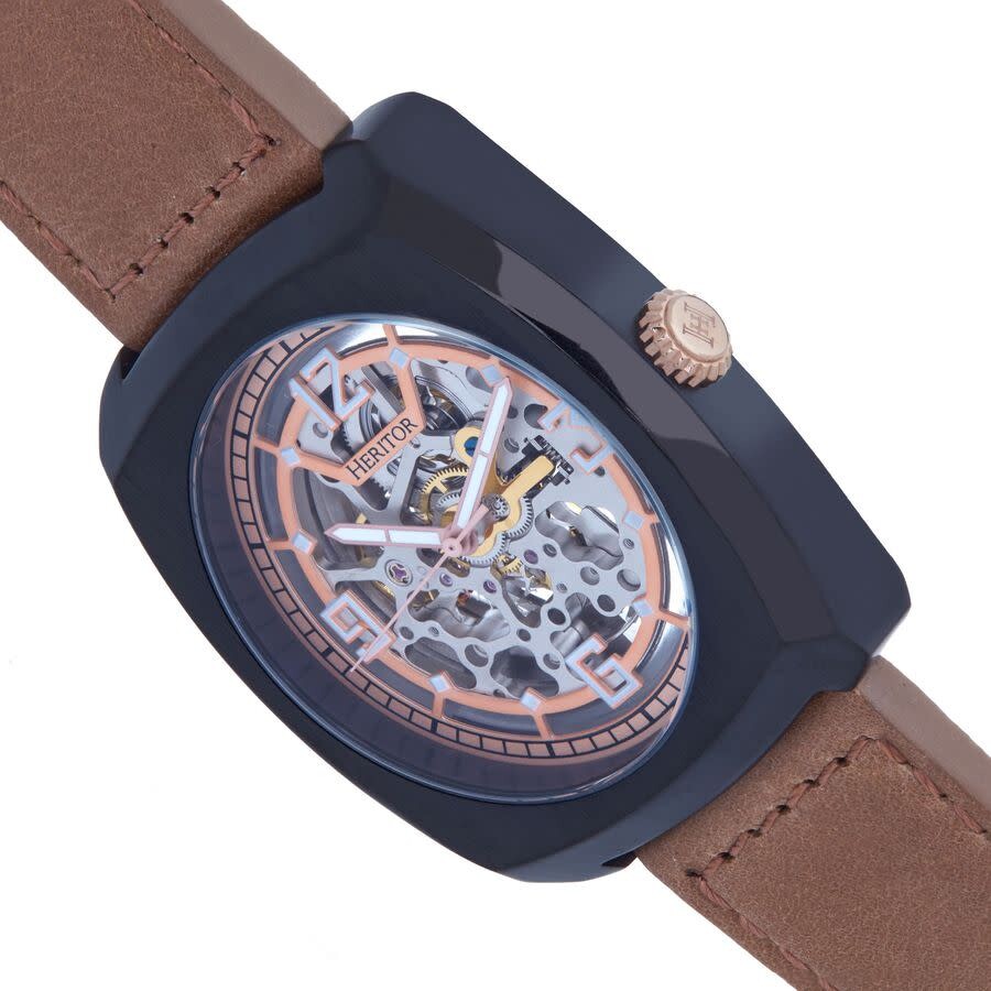 Heritor Gatling Automatic Rose Gold Dial Men's Watch HERHS2306 ...