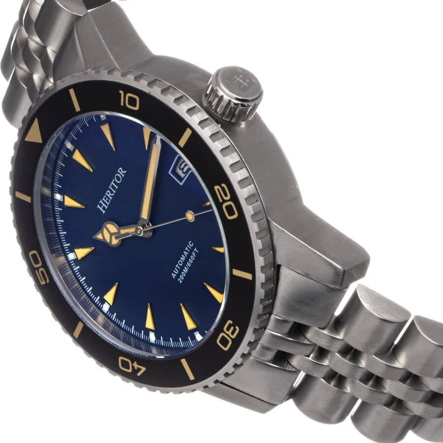 Heritor Hurst Blue Dial Men's Automatic Watch HERHS1902 840148806818 ...