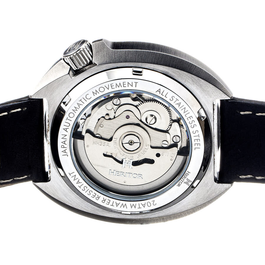 Heritor Pierce Automatic Black Dial Batman Bezel Men's Watch HERHS1205 ...