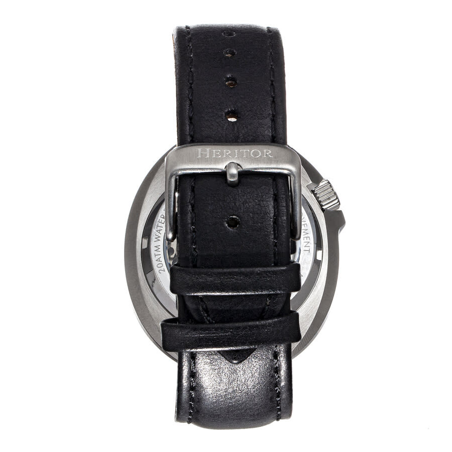 Heritor Pierce Automatic White Dial Pepsi Bezel Men's Watch HERHS1202 ...