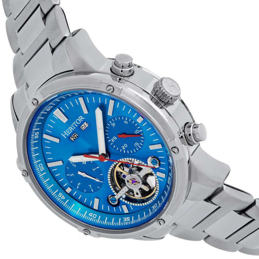 Heritor Wilhelm Blue Dial Men's Watch HERHS2103 840148807020 - Watches ...