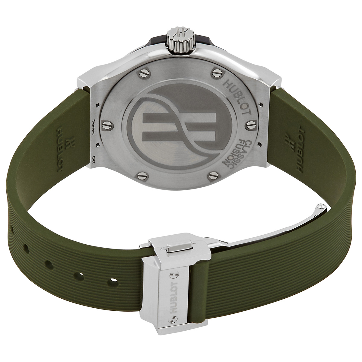 Hublot Classic Fusion Titanium Quartz Green Dial Ladies Watch 581.NX ...