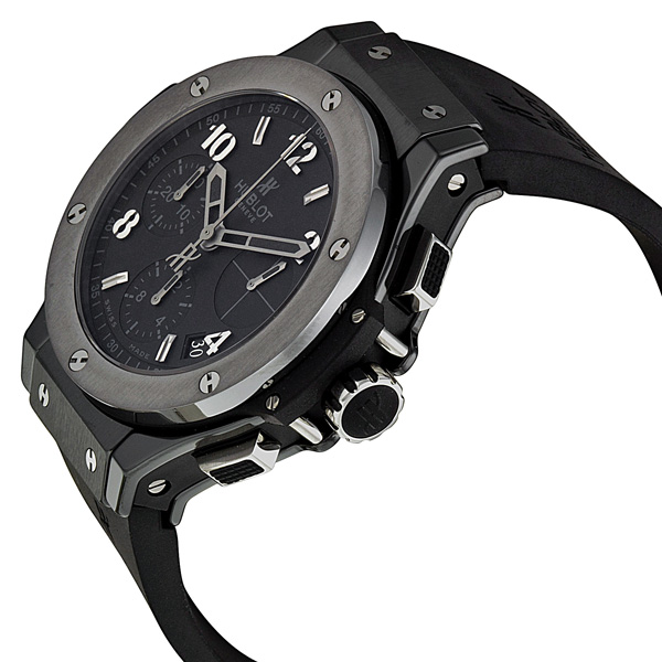 Hublot Ice Bang Black Dial Ceramic Strap Men's Watch 342CT130RX ...