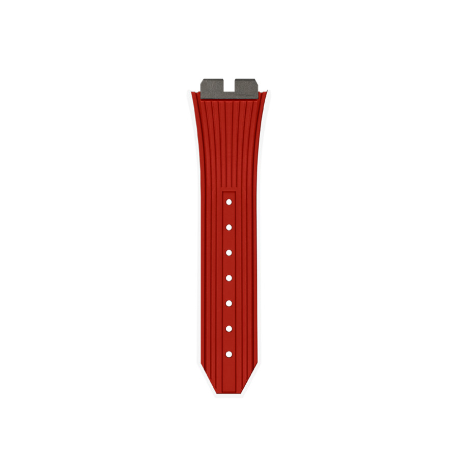 Hublot Red Rubber Strap (White Lined) BR465.85.80.03.9999 - Watch ...