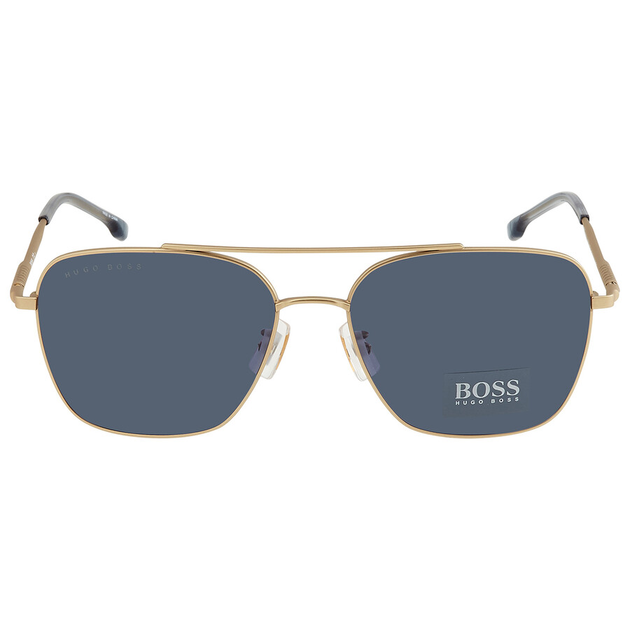 Hugo Boss Blue KU Navigator Men's Sunglasses BOSS 1345/F/SK 0AOZ/KU 60 ...