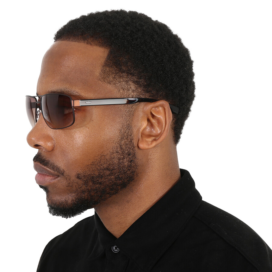 Hugo Boss Brown Gradient Navigator Men's Sunglasses BOSS 1035/S 04IN/HA ...