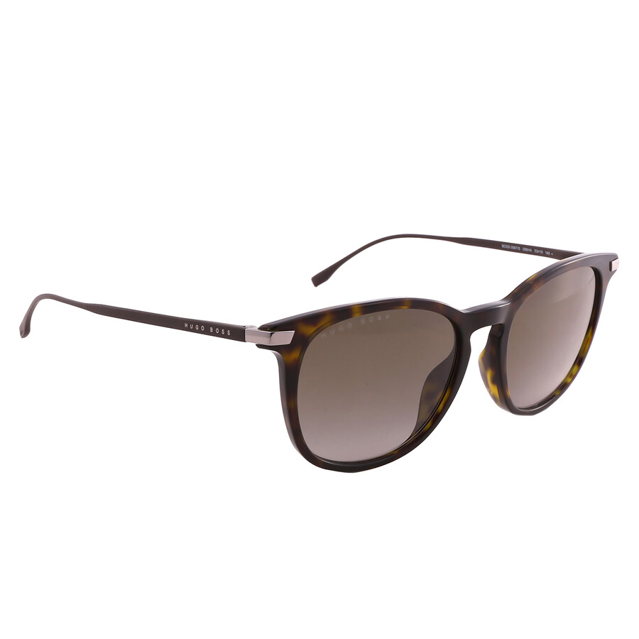 Hugo Boss Brown Gradient Rectangular Men's Sunglasses BOSS 0987/S 0086 ...