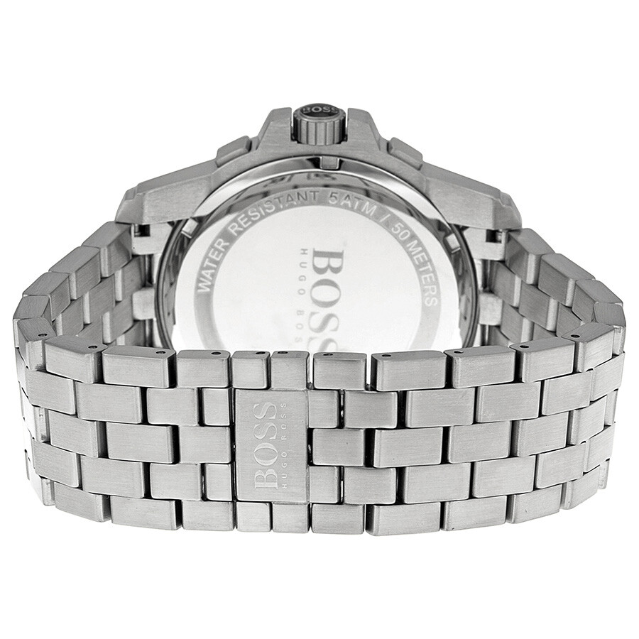 Hugo Boss Chronograph Silver Dial Stainless Steel Men's Watch 1512929 ...