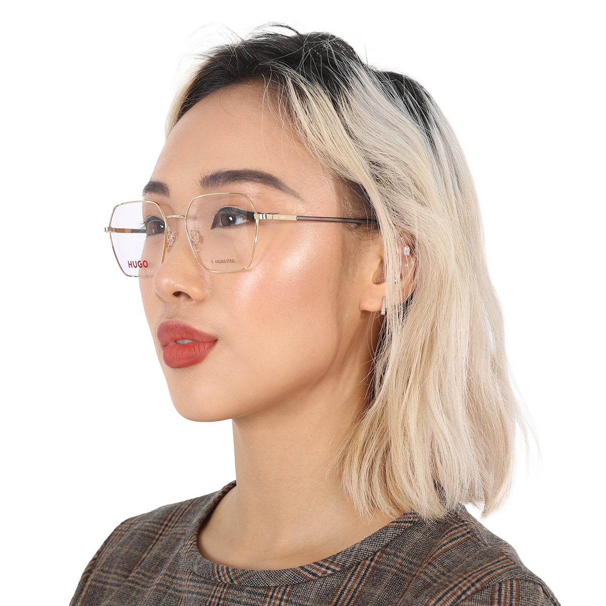Hugo Boss Demo Geometric Ladies Eyeglasses HG 1279 0J5G 55 716736863368 ...