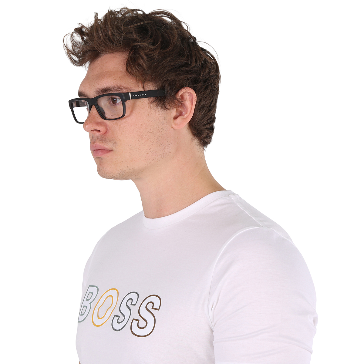 Hugo Boss Demo Rectangular Men's Eyeglasses BOSS 0729/IT 0DL5 54 ...