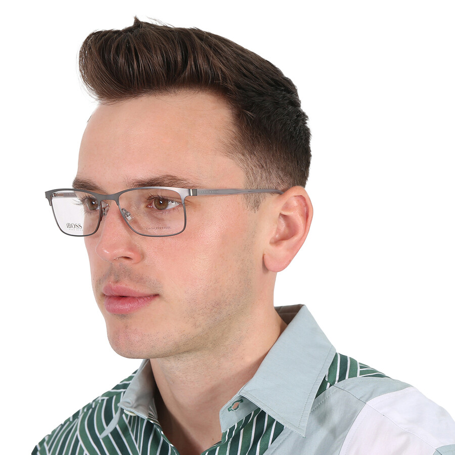Hugo Boss Demo Rectangular Men's Eyeglasses BOSS 0967/IT 0FRE 56 ...