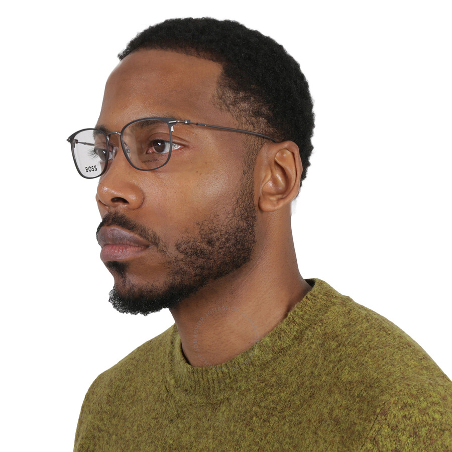 Hugo Boss Demo Rectangular Mens Eyeglasses Boss 1431 0rzz 52