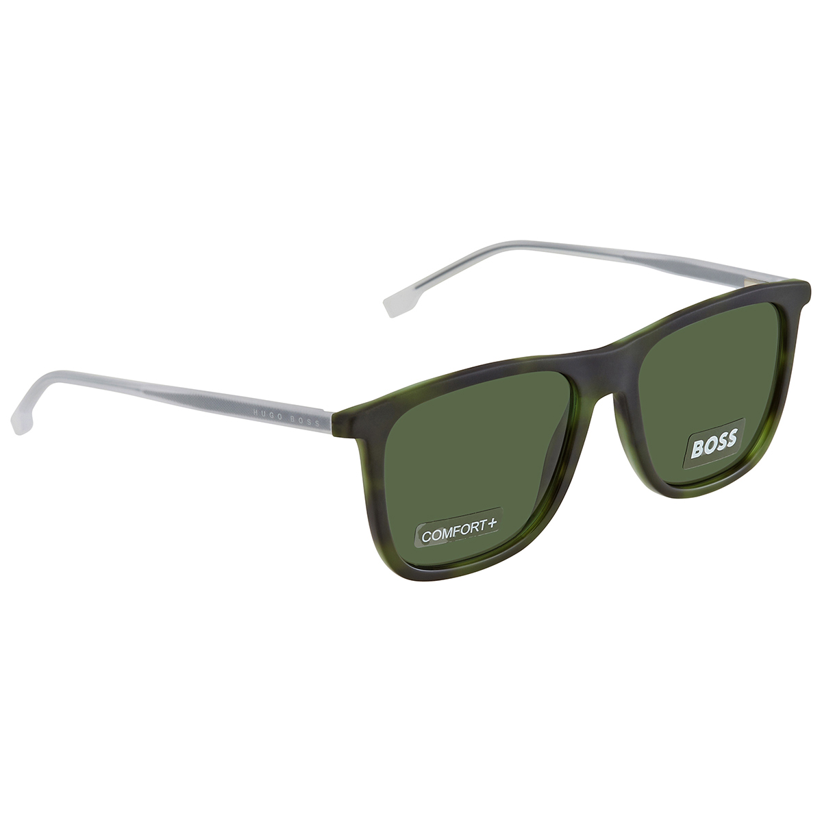 Hugo Boss Green Square Men's Sunglasses BOSS 1148/S/IT 02M6/QT 56 ...