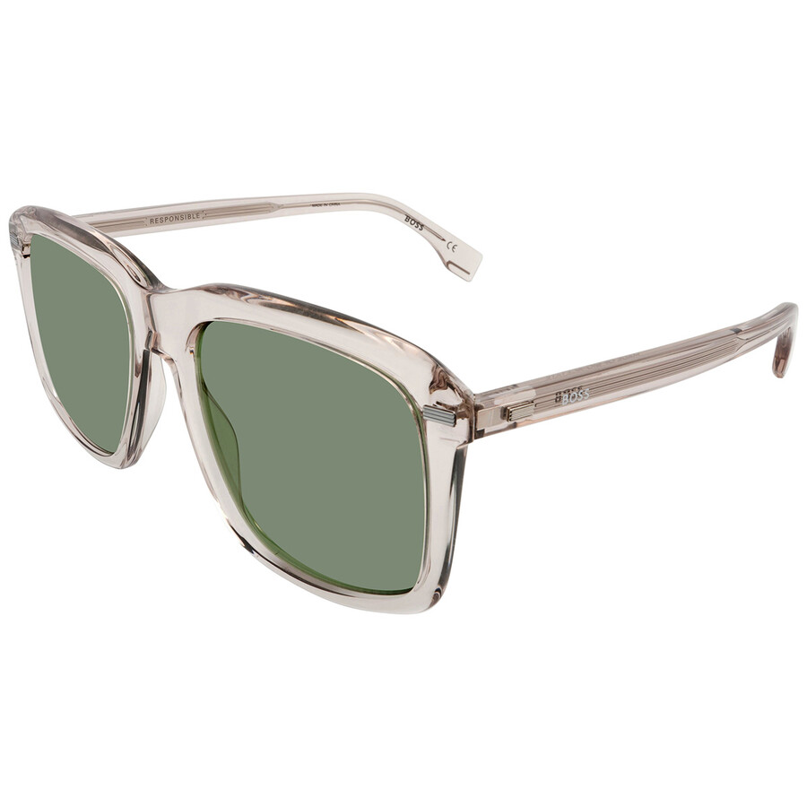 Hugo Boss Green Square Men's Sunglasses BOSS 1420/S 010A/QT 55 ...