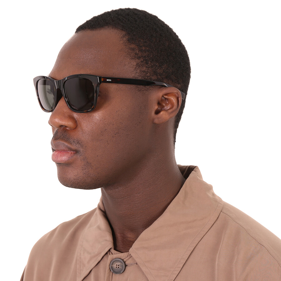 Hugo Boss Green Square Men's Sunglasses BOSS 1555/O/F/S 0086/QT 56 ...