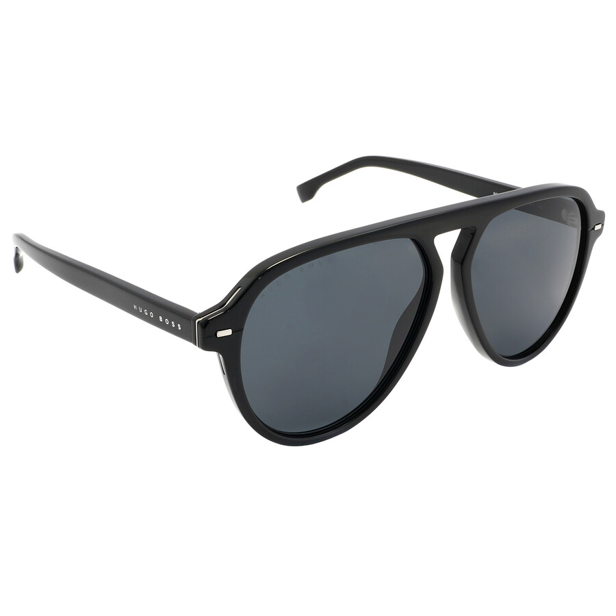Hugo Boss Grey Pilot Men's Sunglasses BOSS 1126/S 0807/IR 57 ...