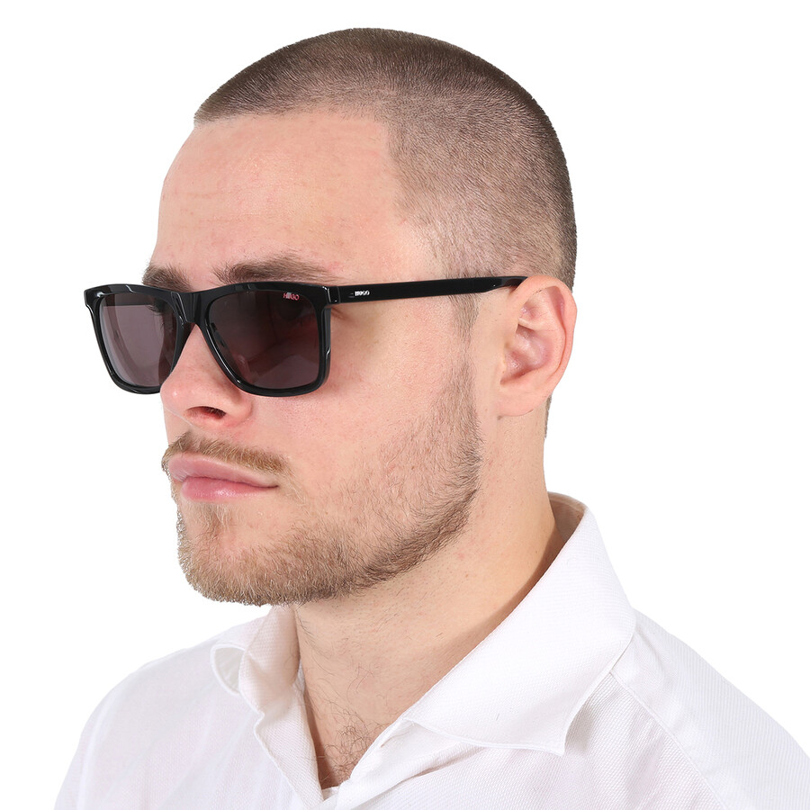 Hugo Boss Grey Rectangular Men's Sunglasses HG 1003/S 07C5/IR 56 ...