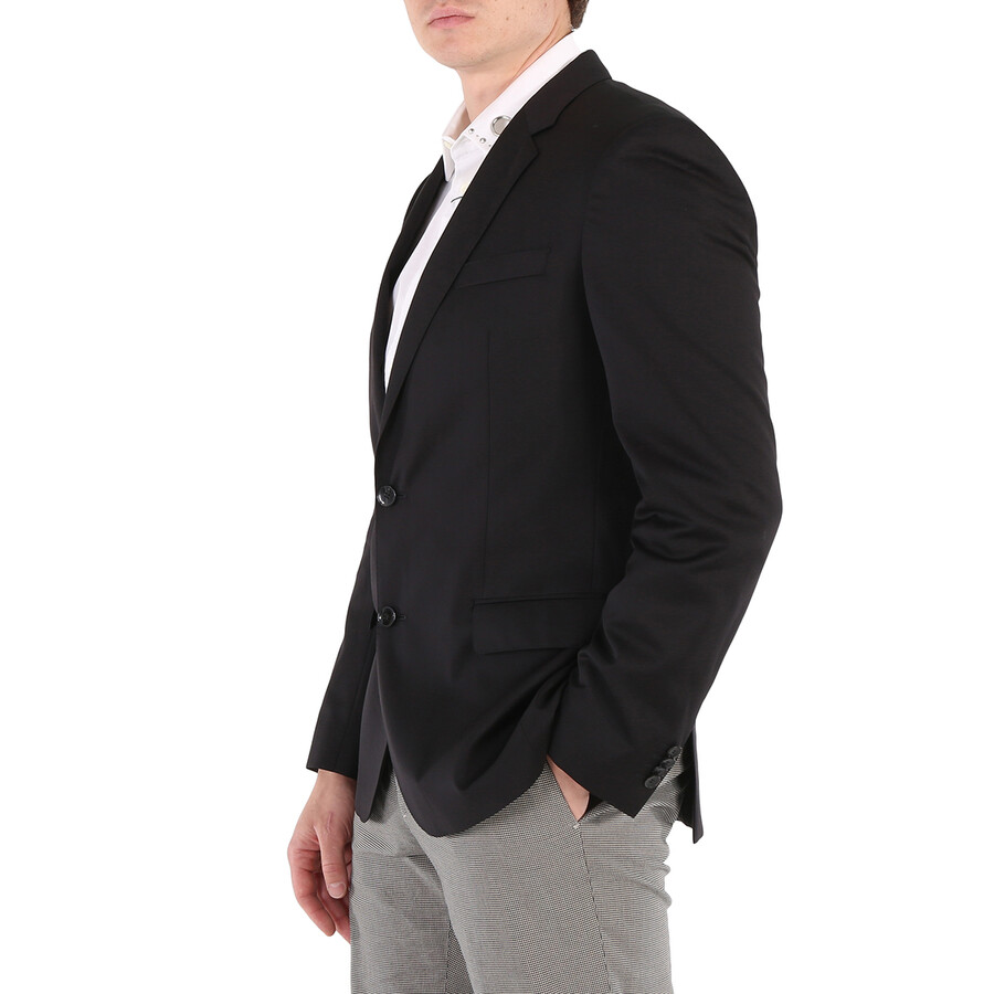 Hugo Boss Men's Black Slim-fit Hayes Jacket In Virgin Wool, Brand Size ...