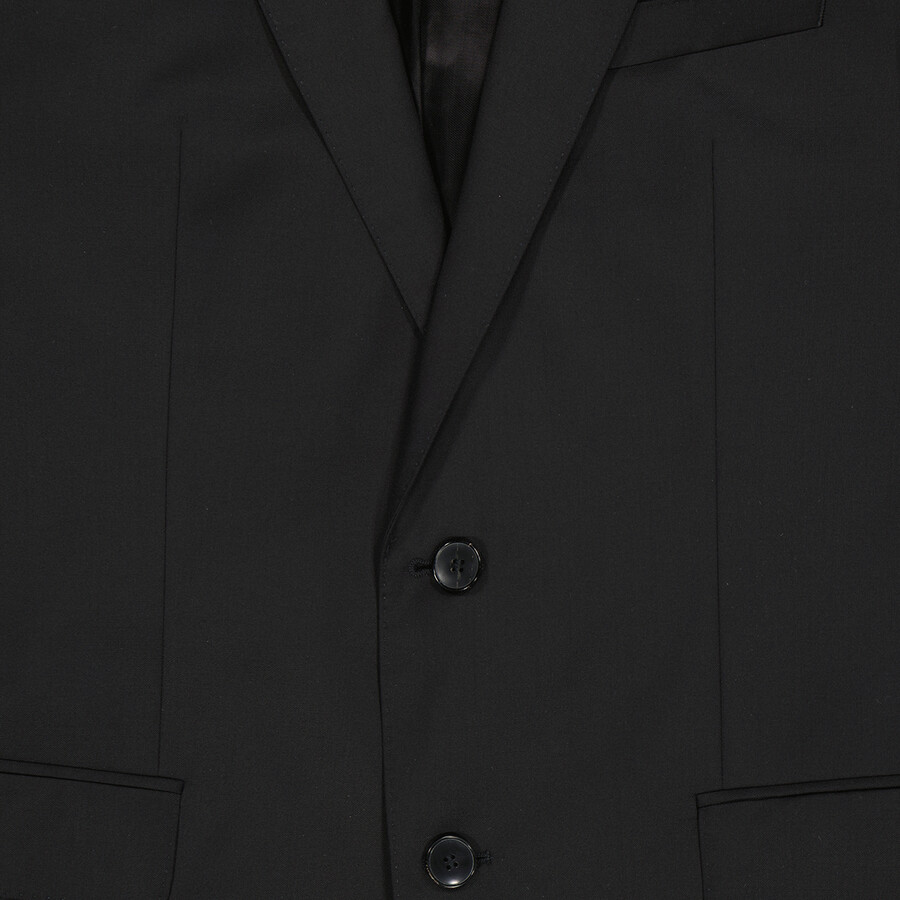 Hugo Boss Men's Black Slim-fit Hayes Jacket In Virgin Wool, Brand Size ...