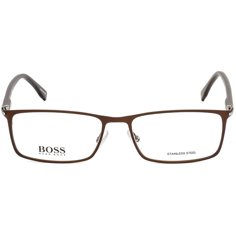 Hugo Boss Men's Brown Square Eyeglass Frames 100604IN0057 716736085852 ...
