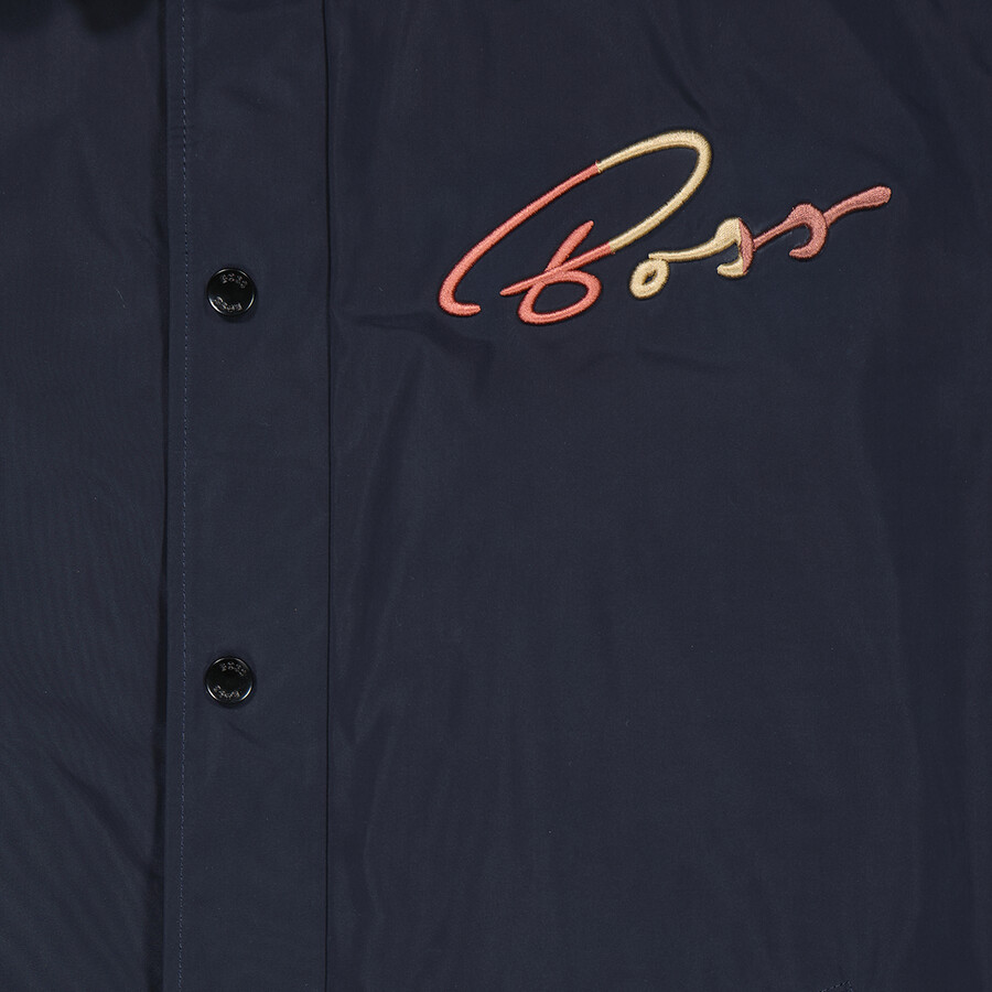 Hugo Boss Men's Dark Blue Colton Memory-Fabric Jacket, Brand Size 50 ...