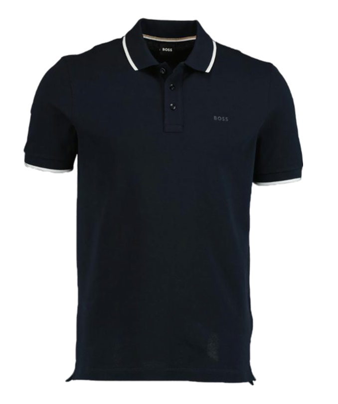 Hugo Boss Men's Dark Blue Parlay Regular Fit Polo Shirt, Size Small ...