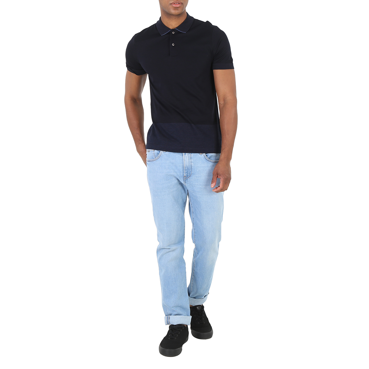 Hugo Boss Men's Dark Blue T-Peterson Slim-fit Polo Shirt, Size Small ...