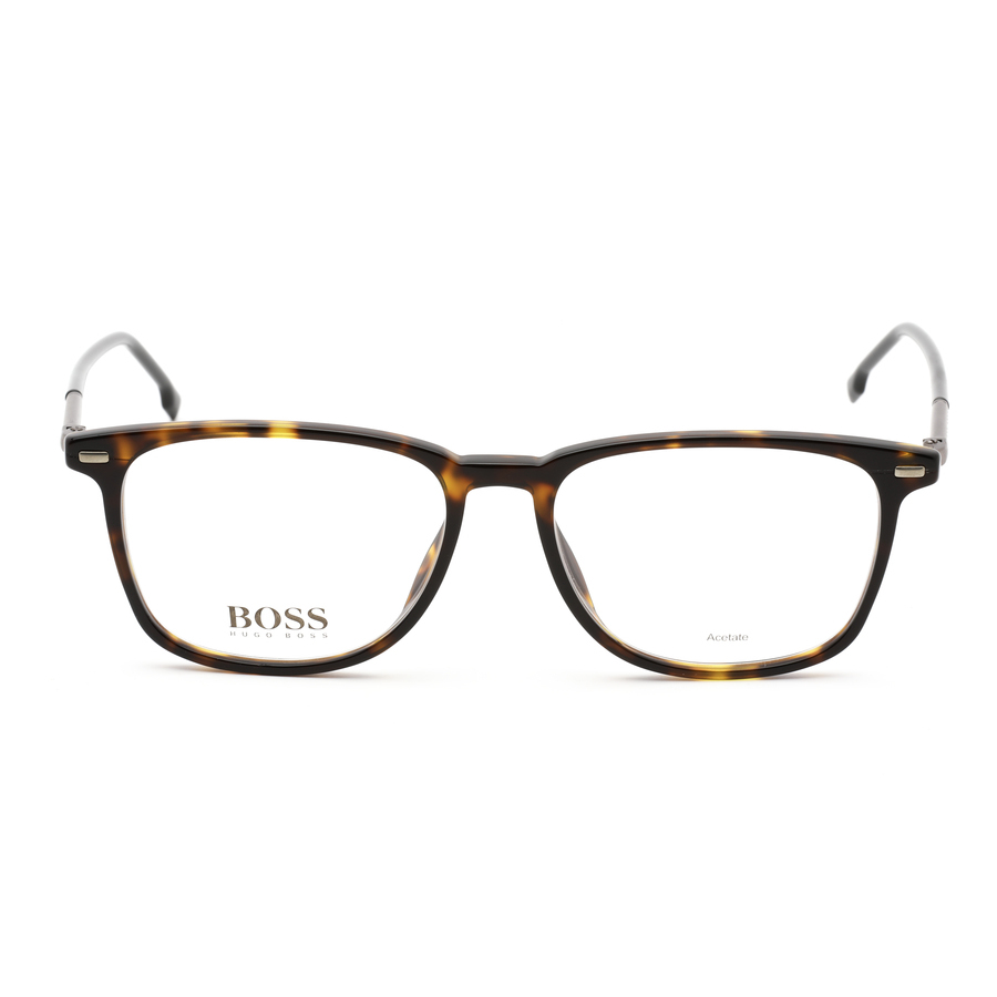 Hugo Boss Men's Tortoise Rectangular Eyeglass Frames BOSS1124/U00860055 ...
