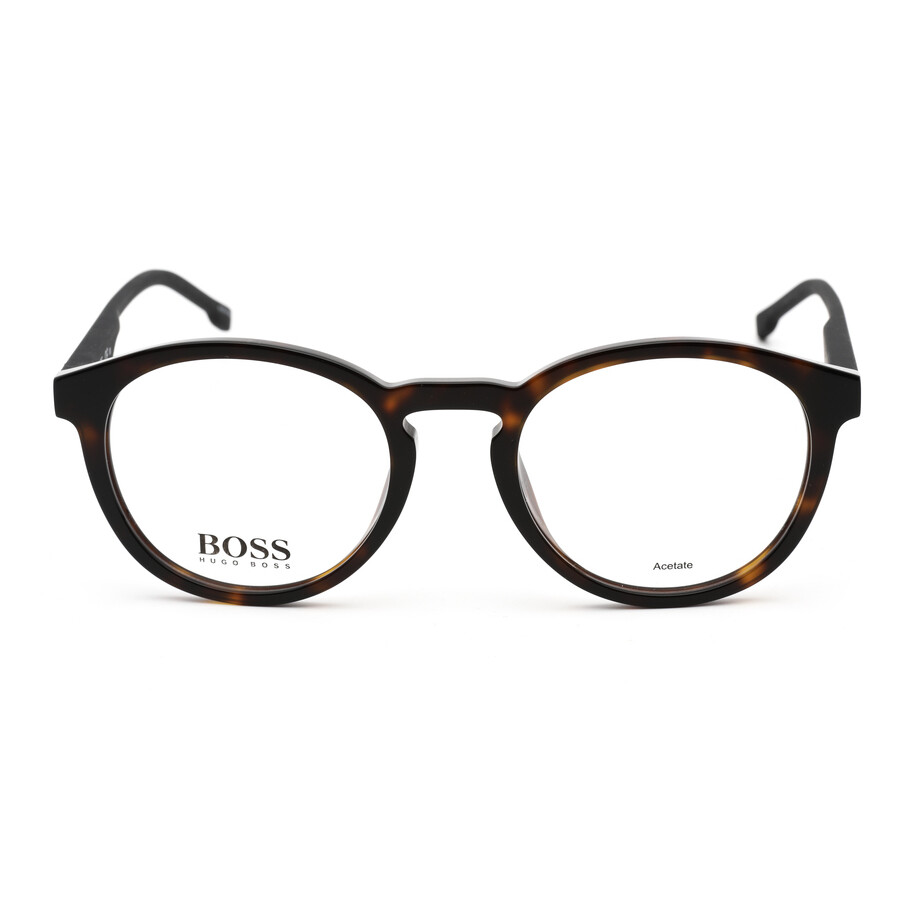 Hugo Boss Men's Tortoise Round Eyeglass Frames 092300860051 ...