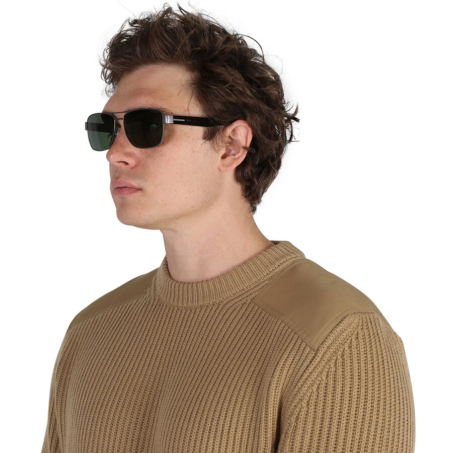 Hugo Boss Polarized Green Navigator Men's Sunglasses BOSS 1441/S 0086 ...