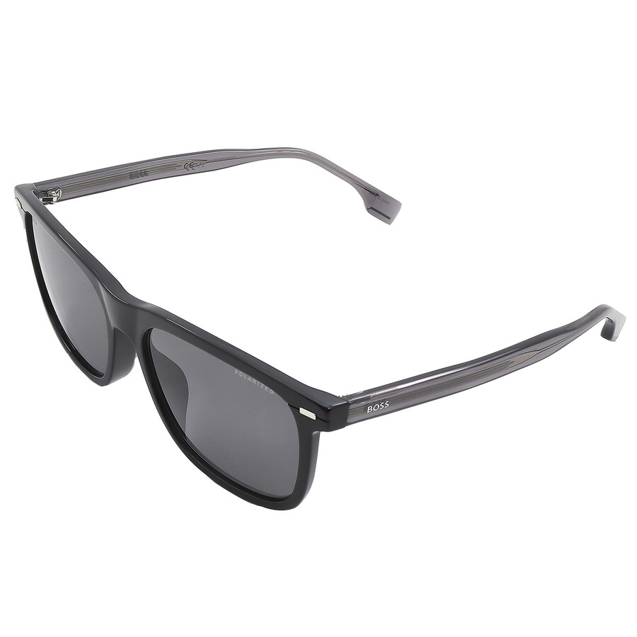 Hugo Boss Polarized Grey Square Men's Sunglasses BOSS 1402/F/S 0807/M9 ...