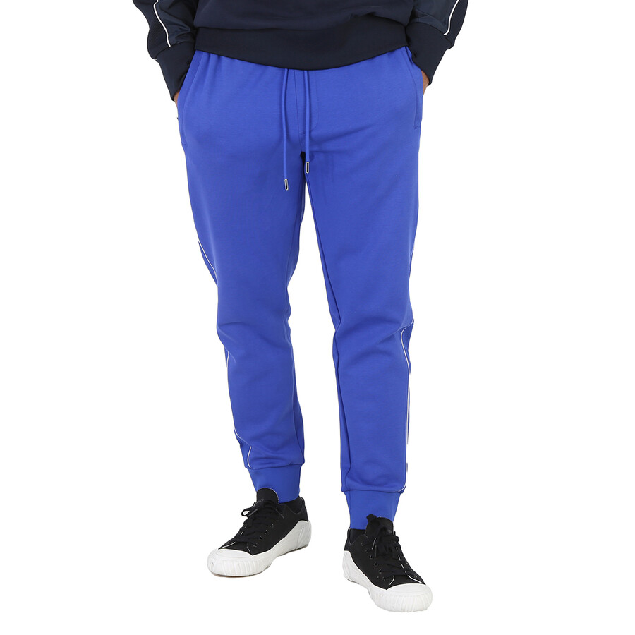 Hugo Boss Porsche X Boss Bright Blue Mercerized-Cotton-Blend Track ...