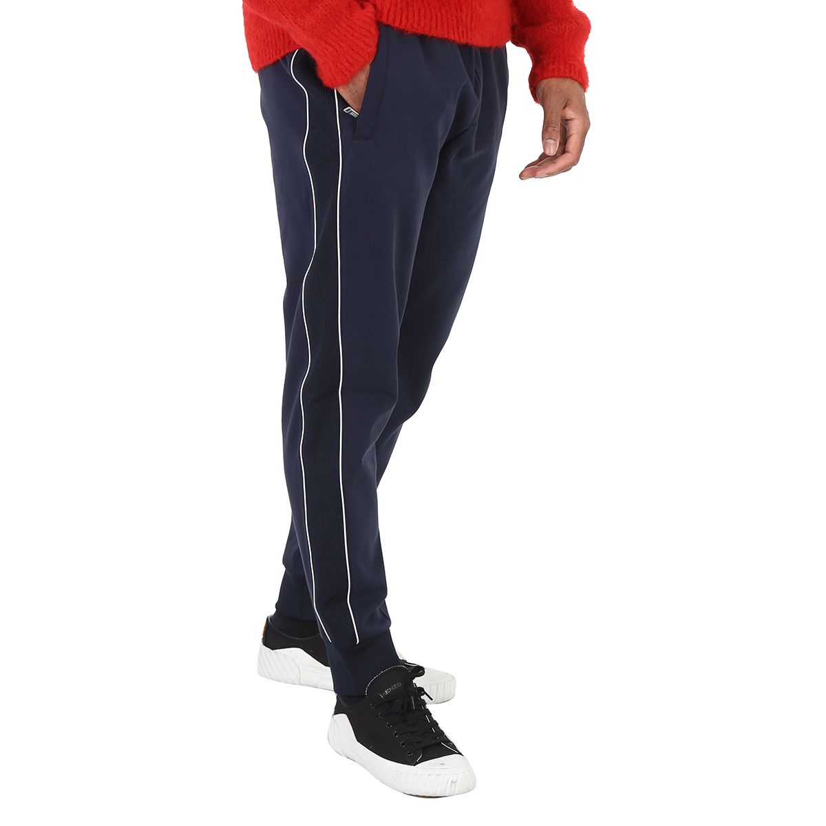 Hugo Boss Porsche X Boss Dark Blue Mercerized-Cotton-Blend Track Pants ...
