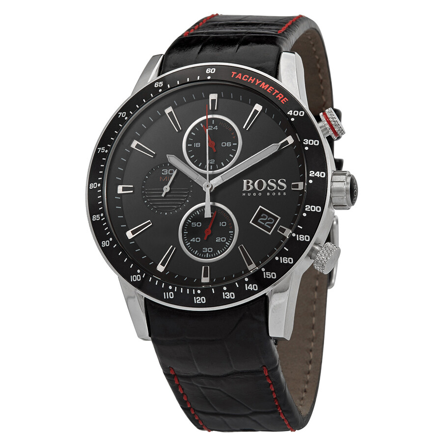 Hugo Boss Rafale Chronograph Quartz Black Dial Men's Watch 1513390 ...