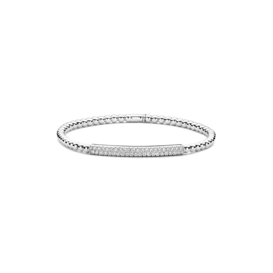 Hulchi Belluni 20347M-Ww 18K Wg Bracelet Pave Single Row Bar 0.59 Cttw ...