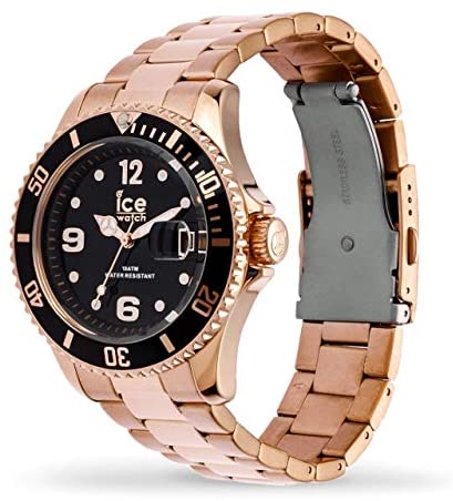 Ice-Watch Quartz Black Dial Rose Gold-tone Unisex Watch 016763 ...