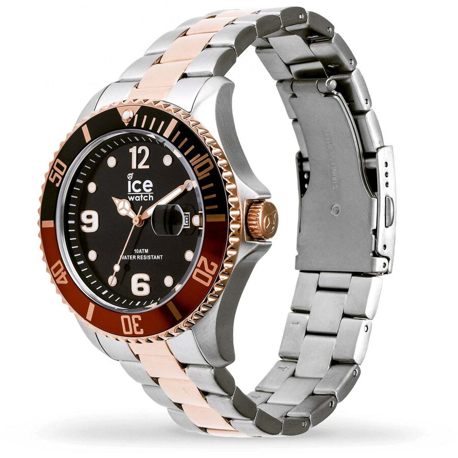 Ice-Watch Quartz Black Dial Two-tone Men's Watch 016548 4895164088799 ...